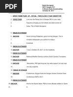 Reading Activity - News Broadcast Script Sample For Students | PDF ...