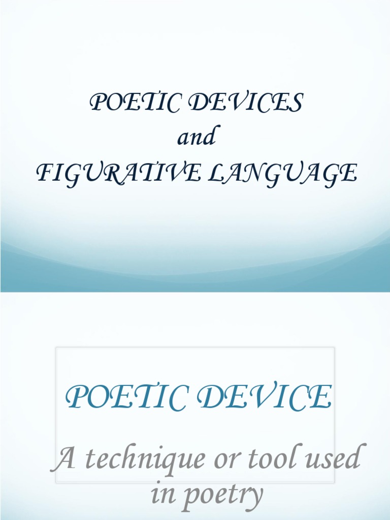 Elements of Poetry for 3rd Grade | PDF