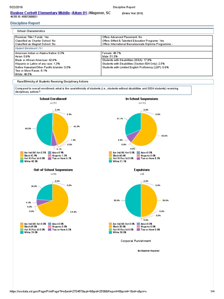 Busbee Corbett Elementary Middle | PDF | Race And Ethnicity In The ...