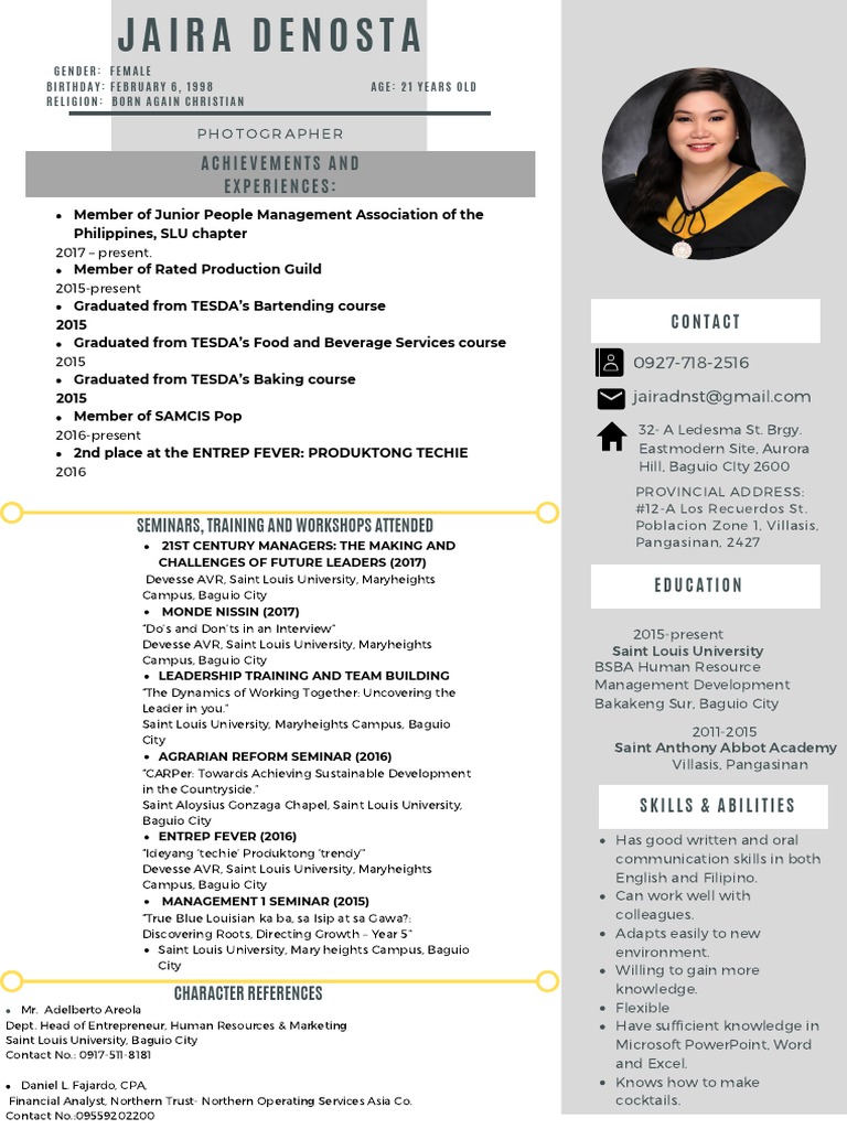 Achievements and Experiences:: Seminars, Training and Workshops Attended | PDF | Economies