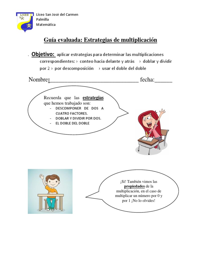 Estrategias de Multiplicación | PDF