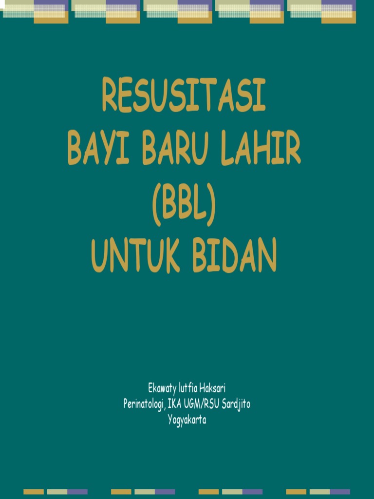 Resusitasi Neonatus DR Ekawati Luthfia SP A PDF | PDF