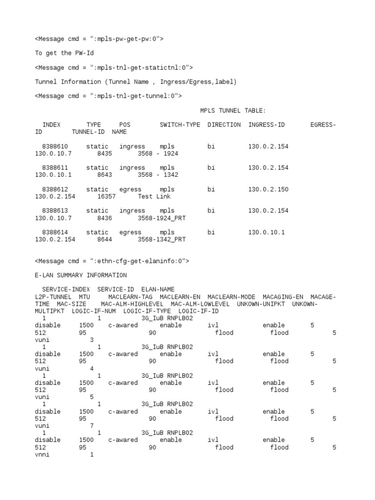 Huawei XML Script Understanding | PDF | Multiprotocol Label Switching | Networking