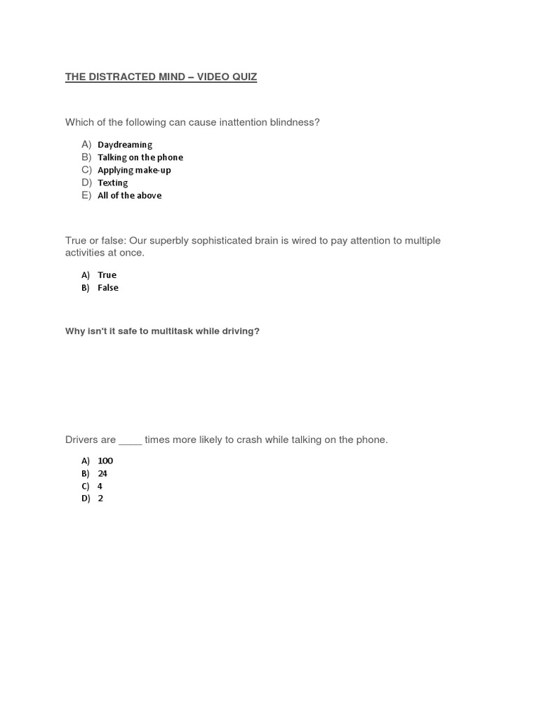 The Distracted Mind PDF | PDF | Computers | Technology & Engineering