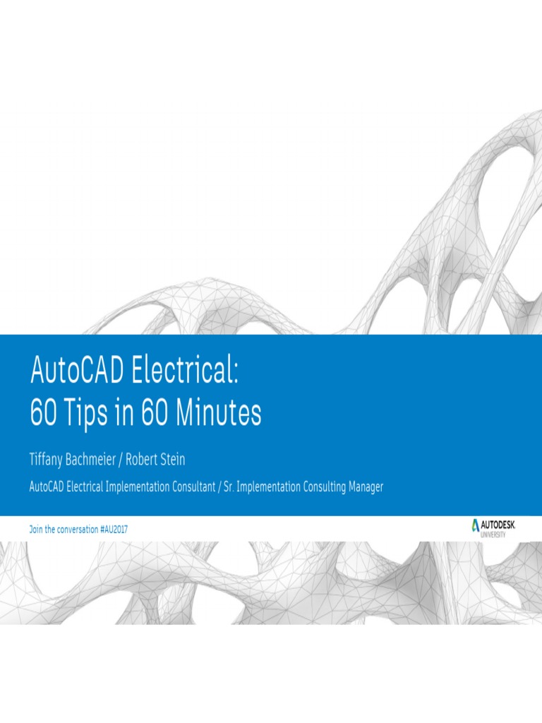 AutoCAD Electrical - 60 Tips in 60 Minutes | PDF | Auto Cad | Microsoft ...