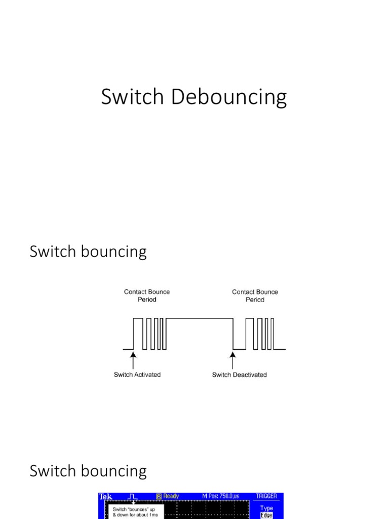 Switch Debounce | PDF | Teaching Methods & Materials | Computers