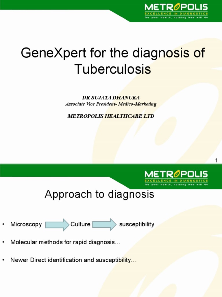 GeneXpert For - Diagnosis of TB PDF | PDF | Tuberculosis | Clinical ...