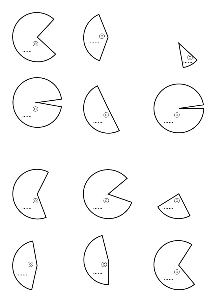 Pac Man Ángulos Plantilla | PDF