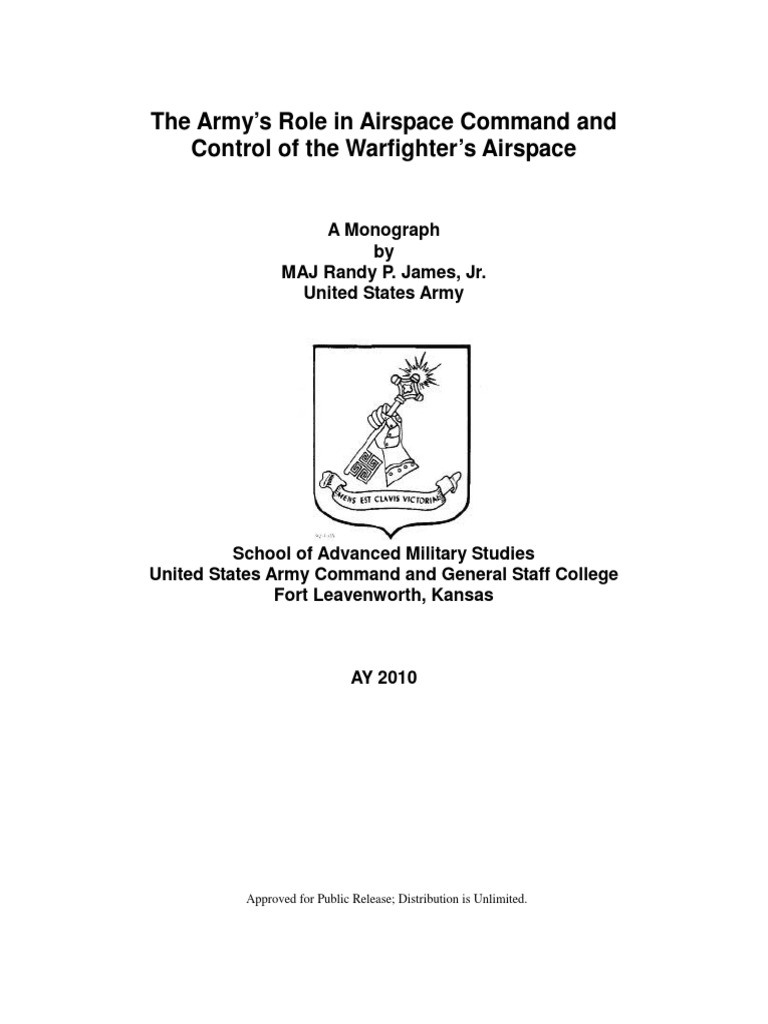 The Army's Role in Achieving Integrated Airspace Command and Control ...