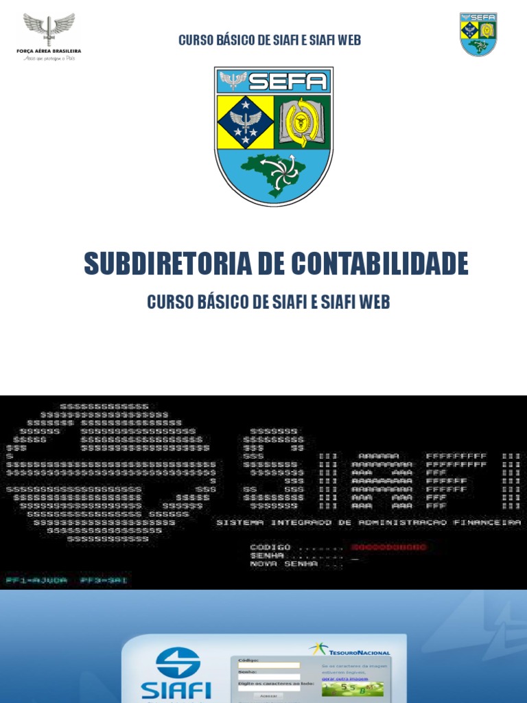 Unidade 1_sistema Integrado de Administração Financeira Do Governo ...