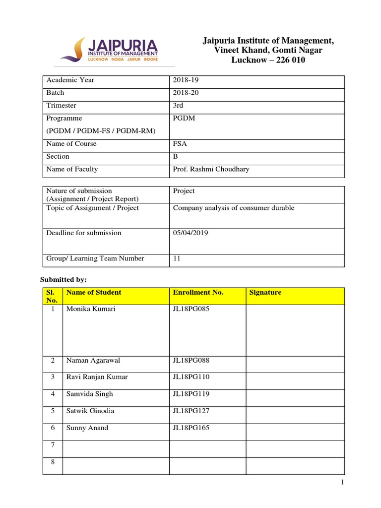 FSA Word Report | PDF | Economies | Business