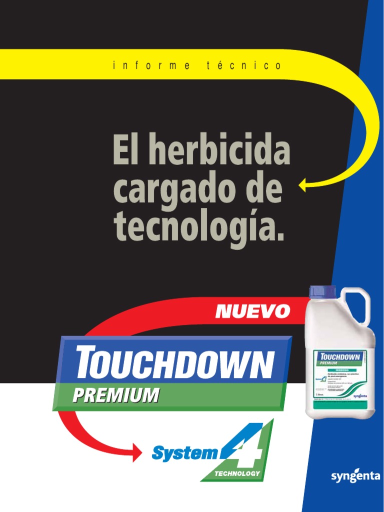 Touchdown Premium: Herbicida Eficaz y Sostenible | PDF | Suelo | Agua