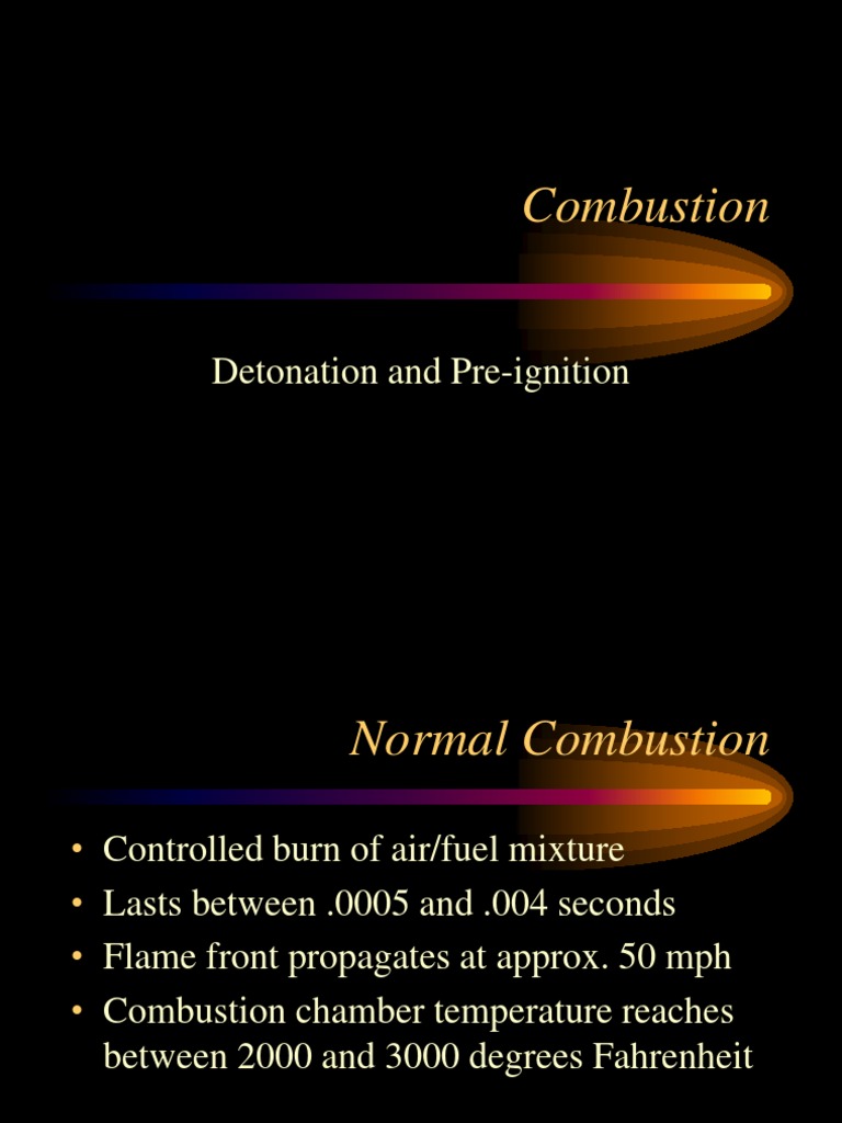 Pre-Ignition vs. Detonation Explained | PDF | Systems Engineering ...