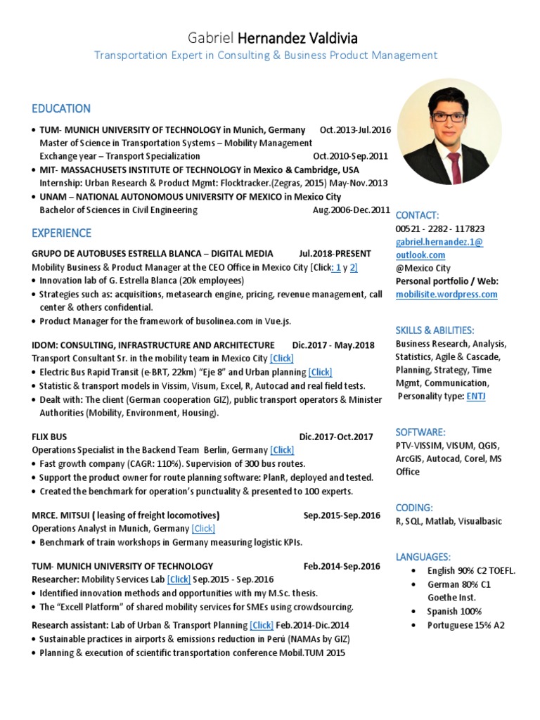 Gabriel Hernandez CV en 2 | PDF | Business