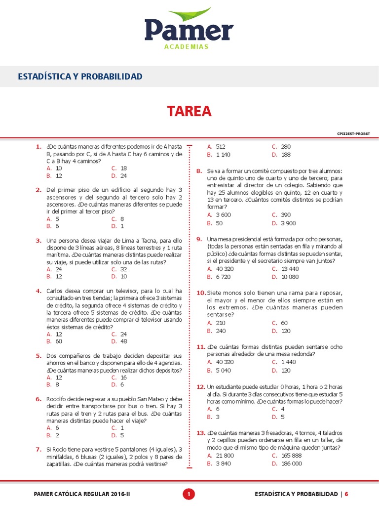 Est-Prob 6T | PDF | Naturaleza