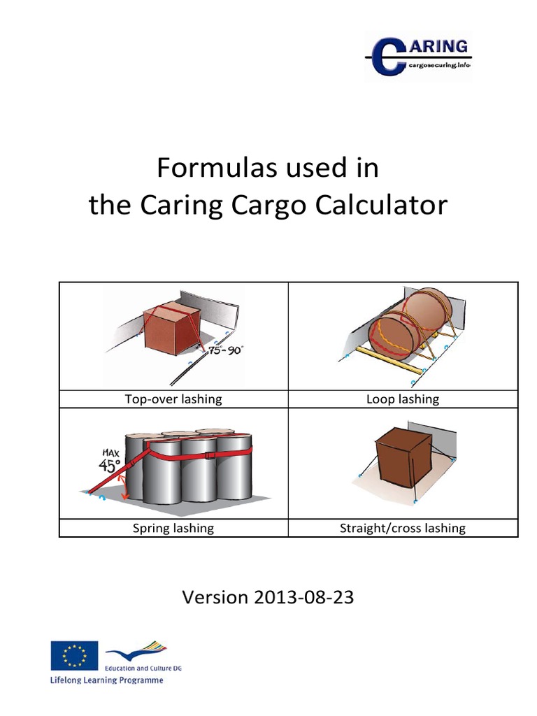 Formulas Used in the Caring Cargo Calculator: A Technical Explanation ...