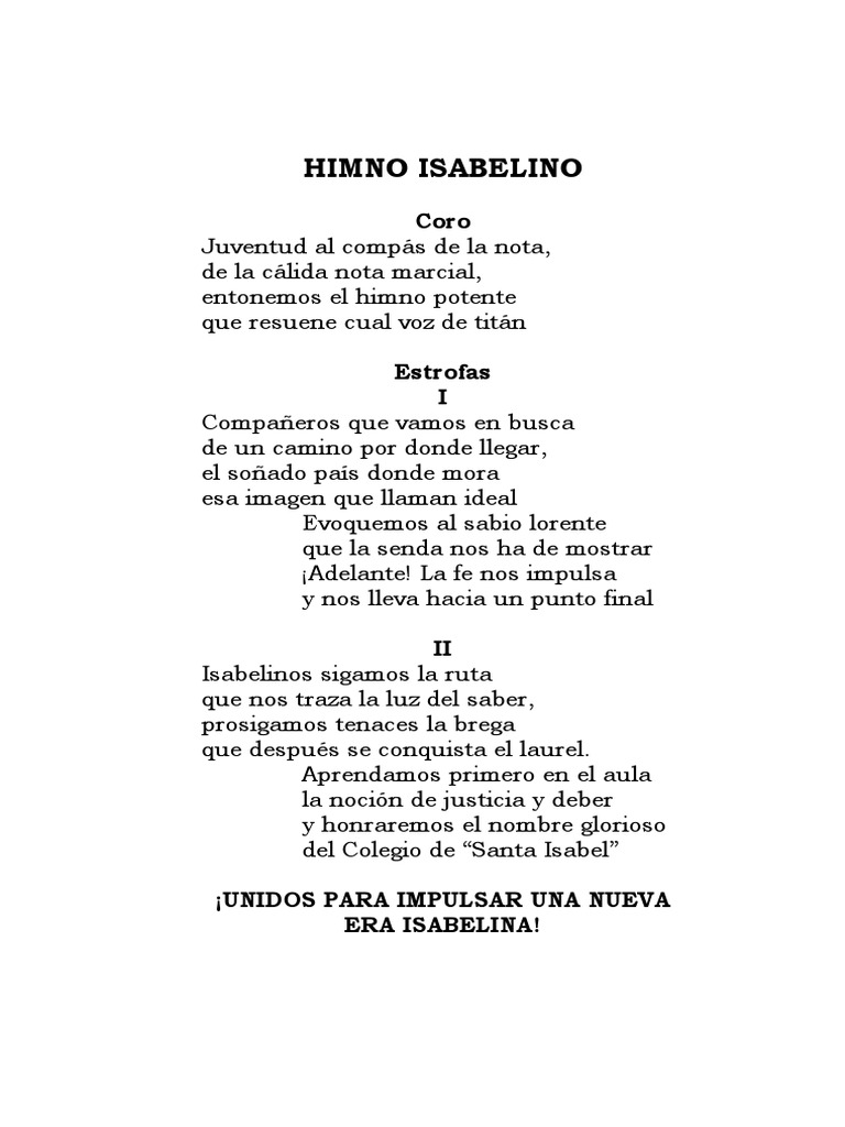 Himno Isabelino | PDF