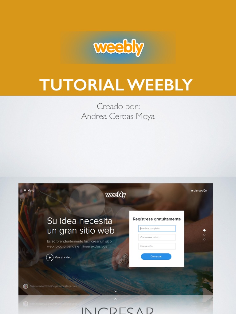Tutorial Weebly Pdf Pdf Página Web Red Mundial