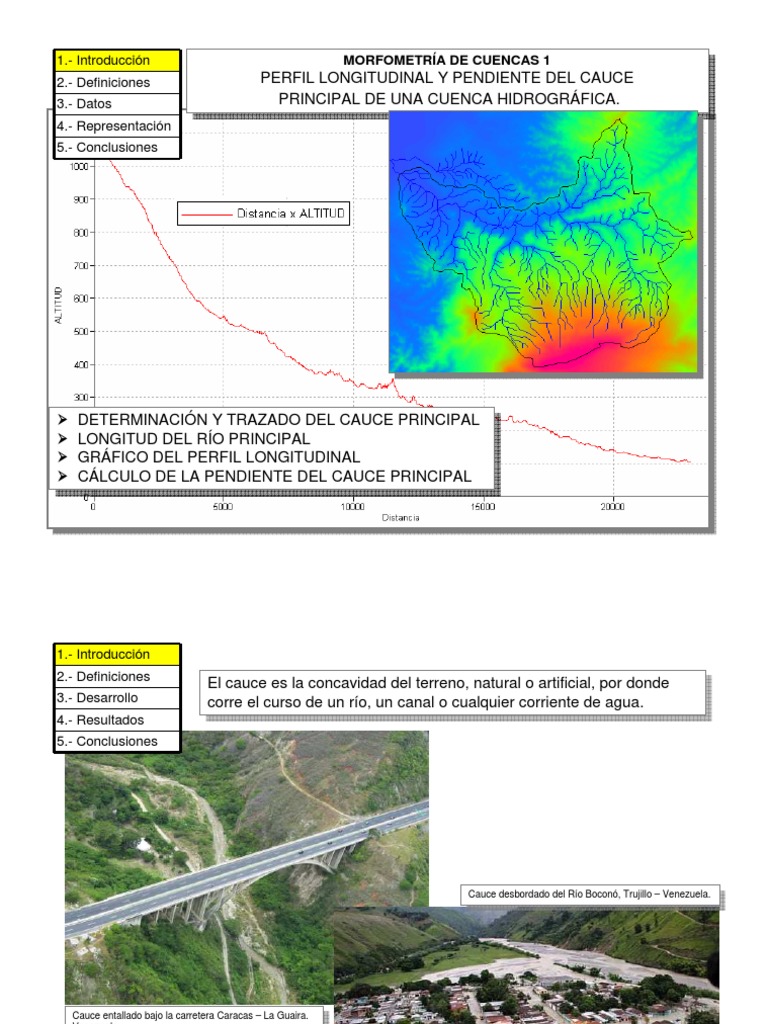 Practica Perfil Longitudinal | PDF | Río | Sistema de coordenadas ...