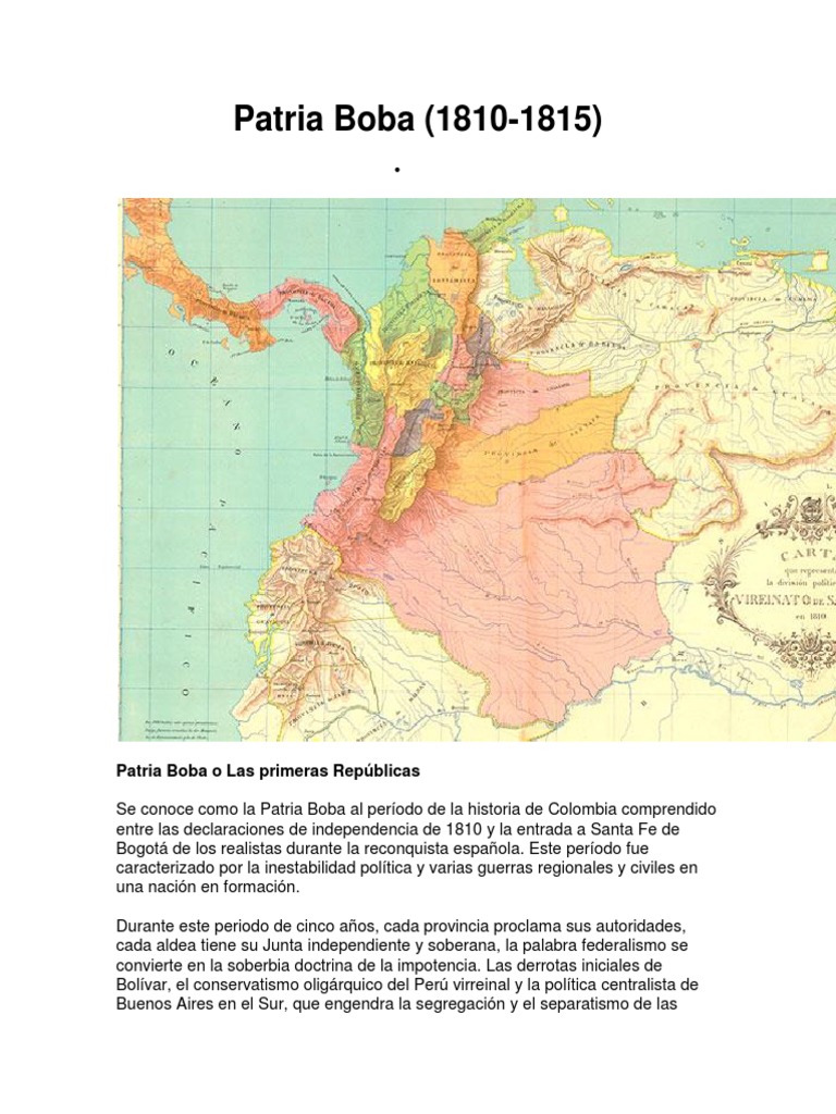 Patria boba | Conflictos del segundo milenio | América del Sur