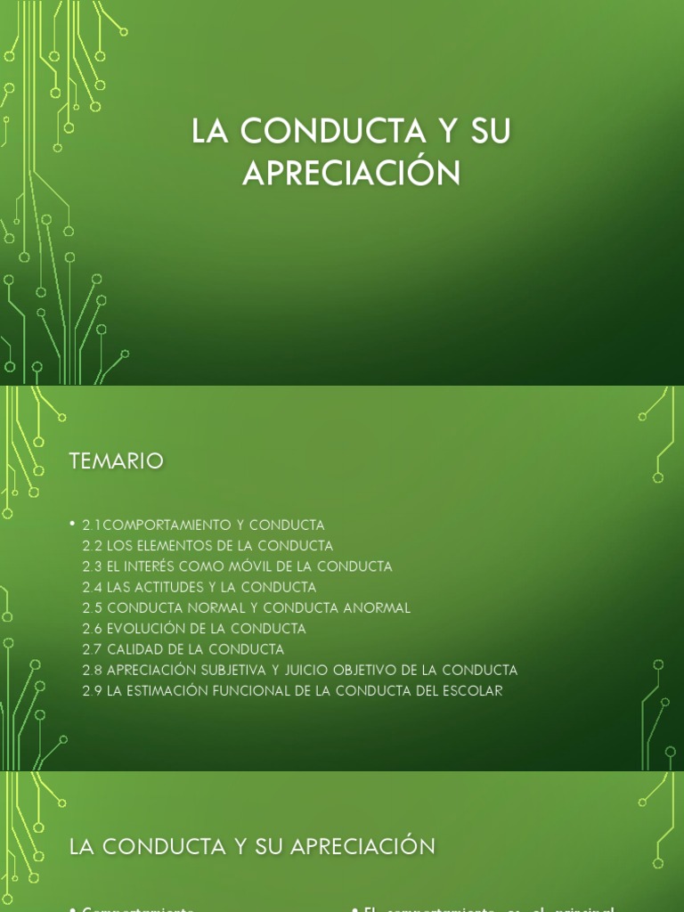 Conducta y su apreciación subjetiva | PDF | Actitud (psicología ...
