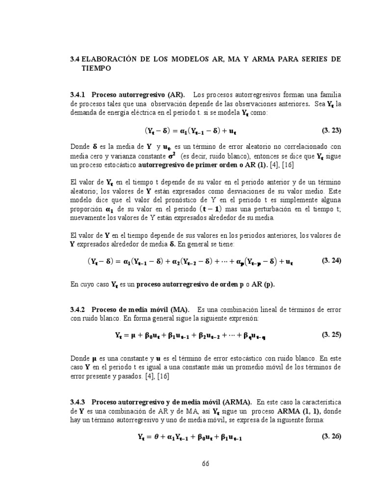 Arma y Arima | PDF | Autocorrelación | Modelo autorregresivo