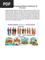 Kliping Keanekaragaman Budaya Indonesia | PDF
