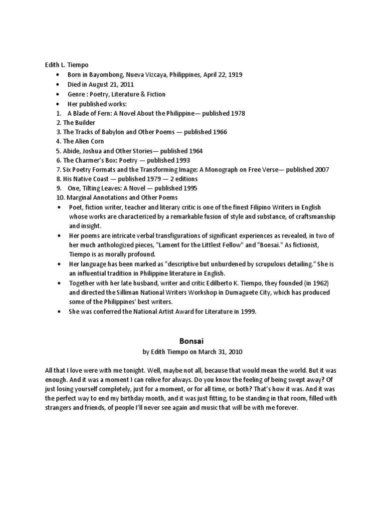 Edith L | PDF | Philippines