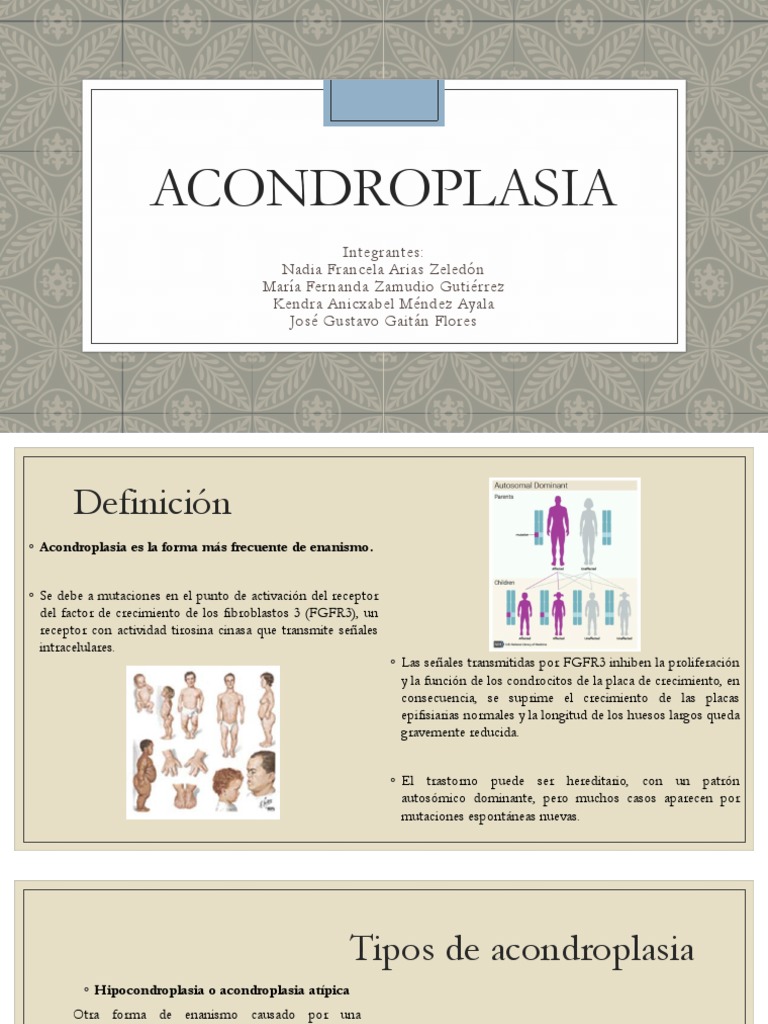 Acondroplasia | PDF | Enfermedades y trastornos | Especialidades Medicas
