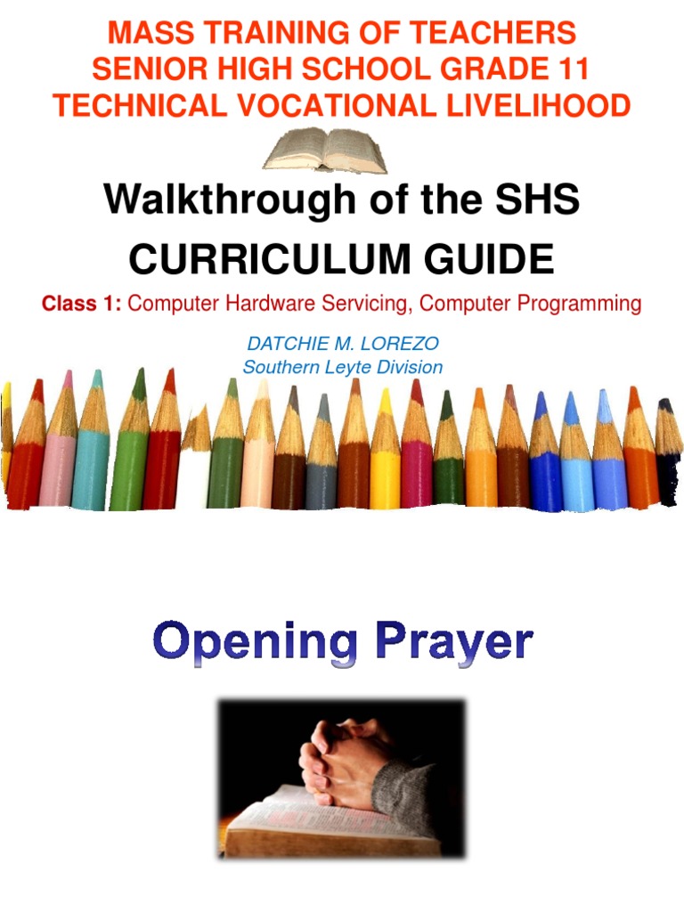 Walkthrough SHS - CG - Chs | PDF | Computer Programming | Computer Program