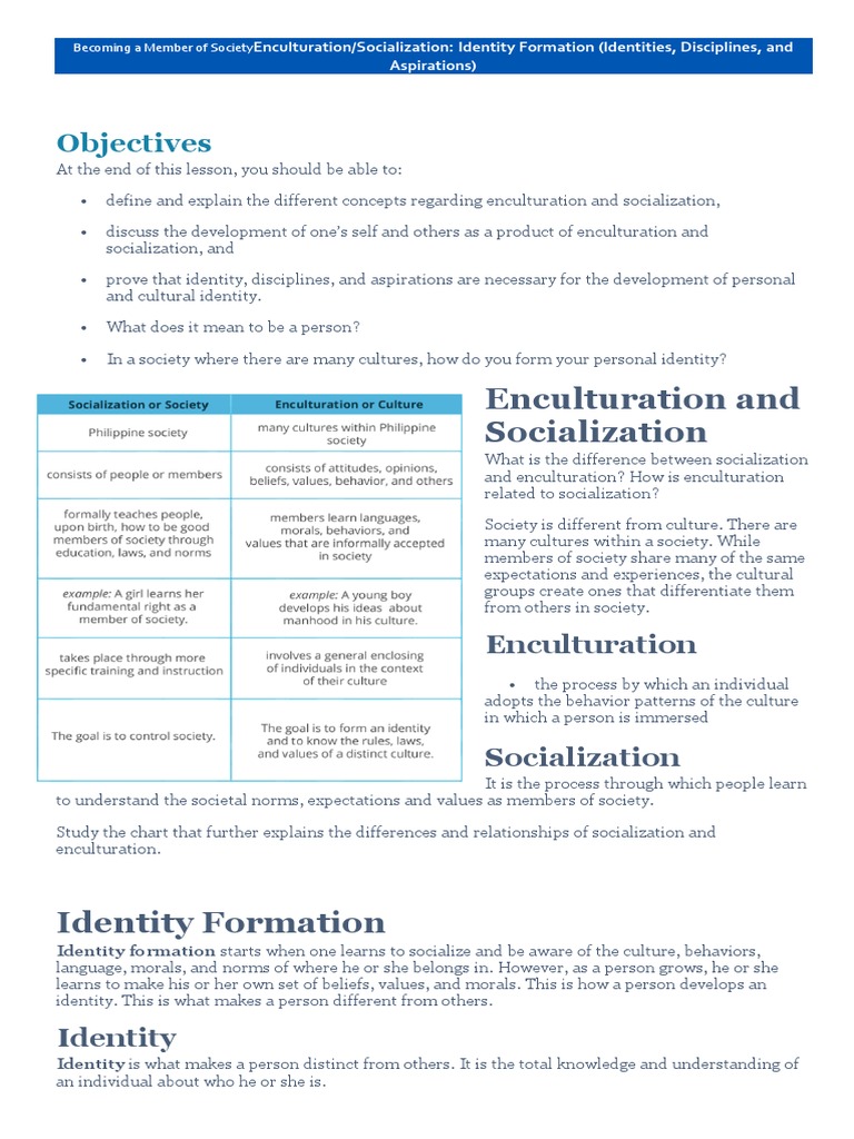 Ucsp Chapter 3 | PDF | Deviance (Sociology) | Socialization