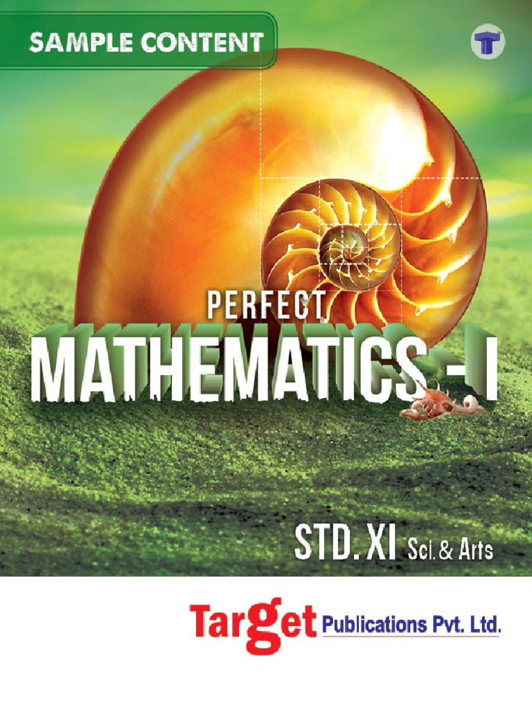 Std. 11th Perfect Mathematics - 1 Notes Science and Arts MH Board 3d ...