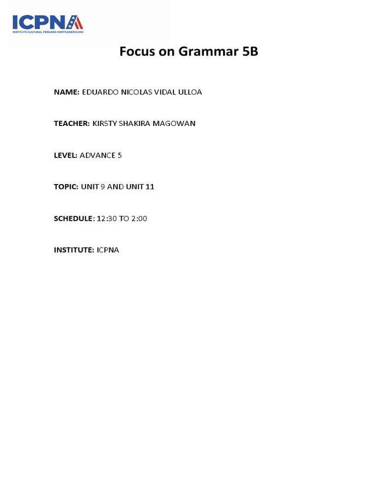 Advance 5 Icpna | PDF