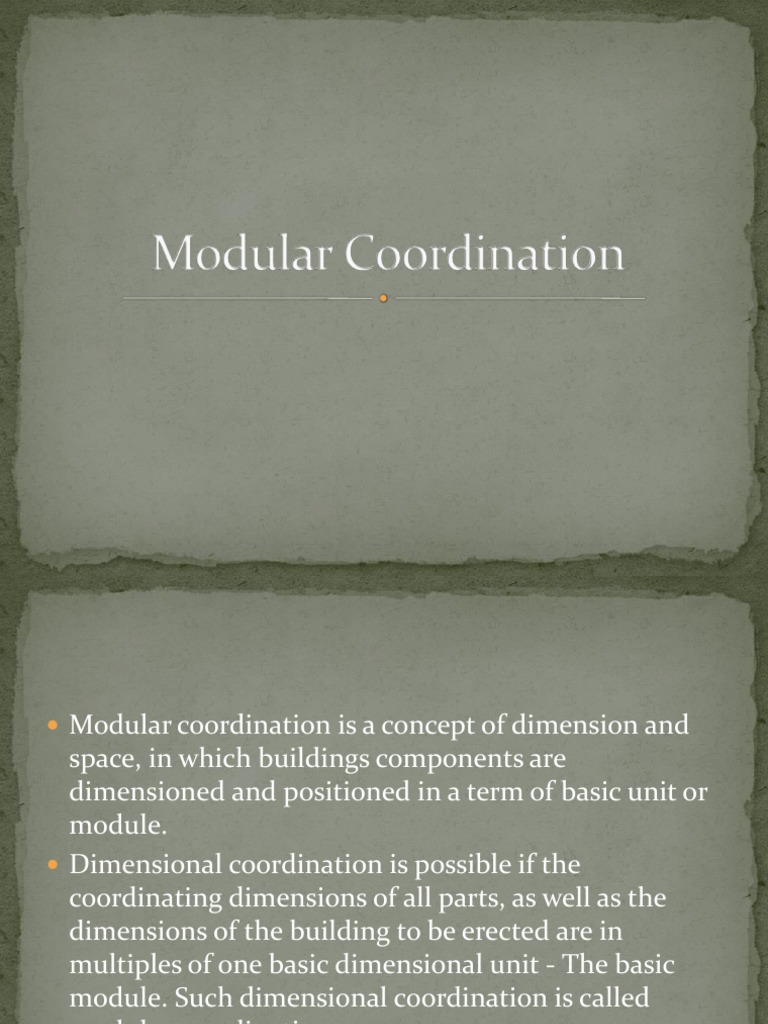 Modular Coordination | Download Free PDF | Engineering Tolerance | Modularity