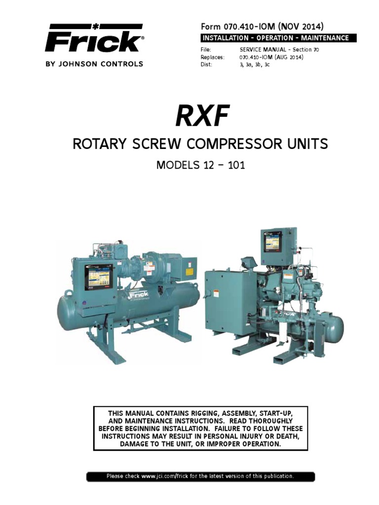 BE_SG_frick_rxf | Valve | Hvac | Prueba gratuita de 30 días | Scribd