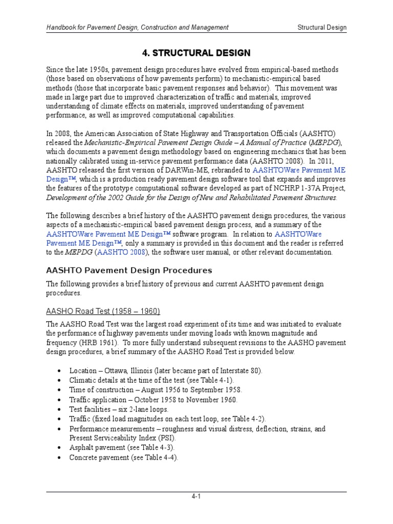Structural Design: Aashtoware Pavement Me Design™ | PDF | Road Surface ...