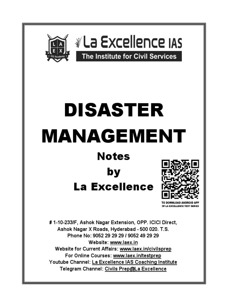 Disaster Management - Handout PDF | PDF | Disaster Risk Reduction ...