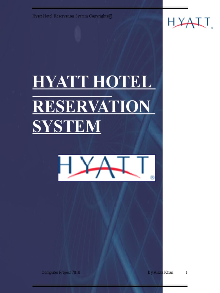 Hyatt Hotels Reservation System | PDF | Databases | Computer Data