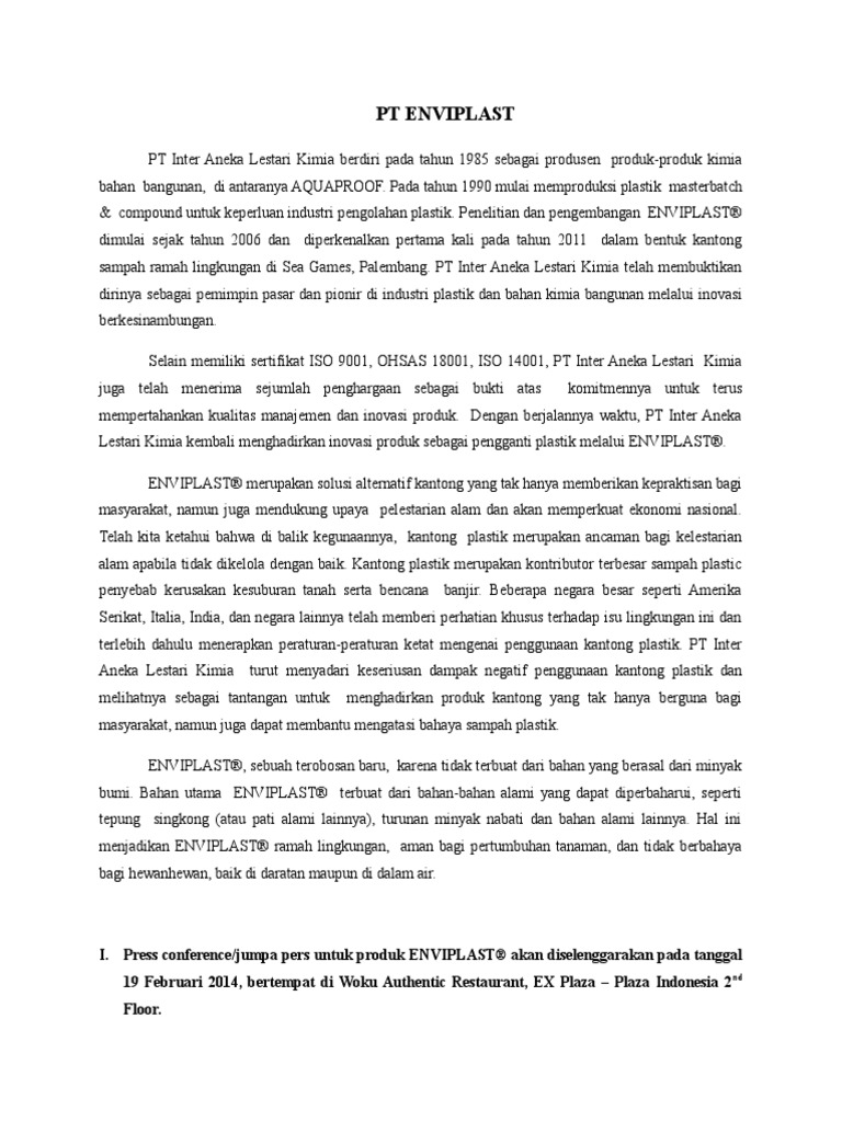 Pabrik Polimer | PDF