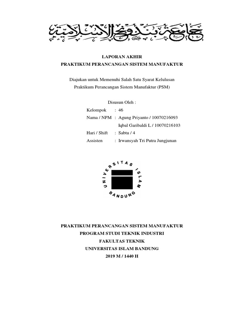 Laporan Akhir PSM 2019 | PDF