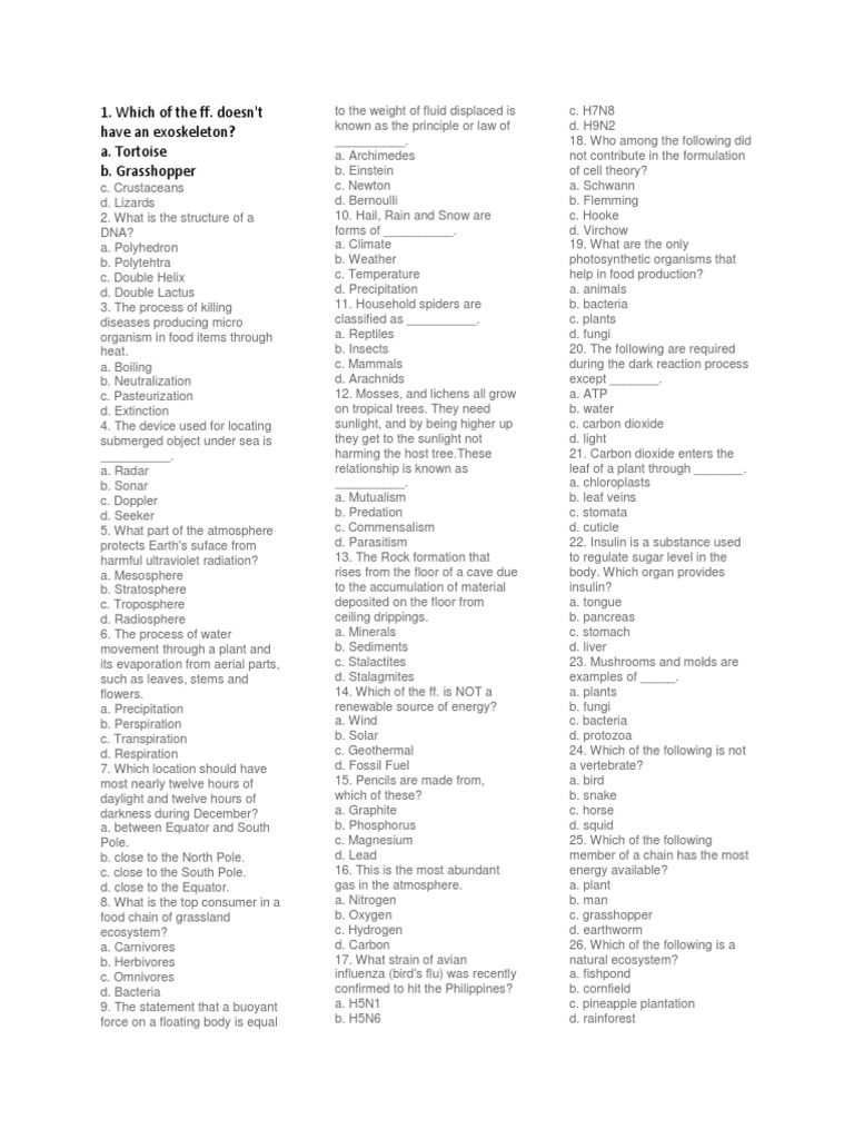 Gen Ed Let Reviewer | PDF | Atmosphere Of Earth | Nature