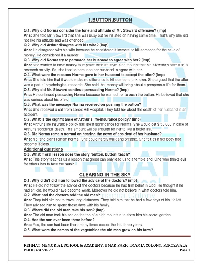 First Year English Notes and Tips | PDF | Biblical Magi | Pearl