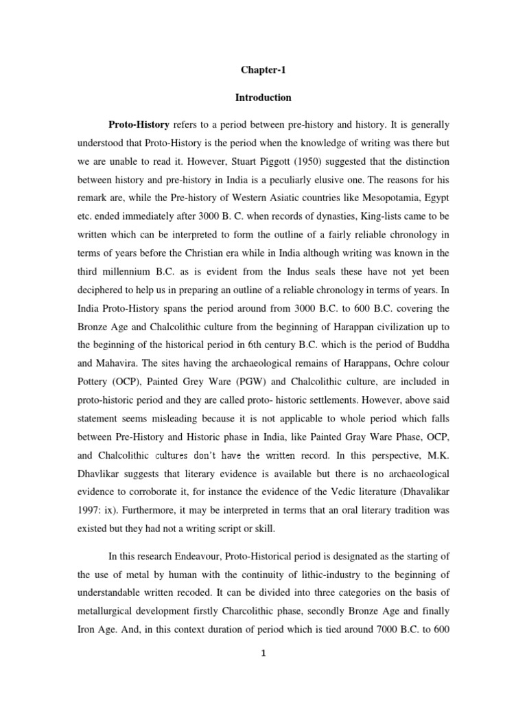 Introduction to Proto-History and the Chautang River Valley | PDF ...