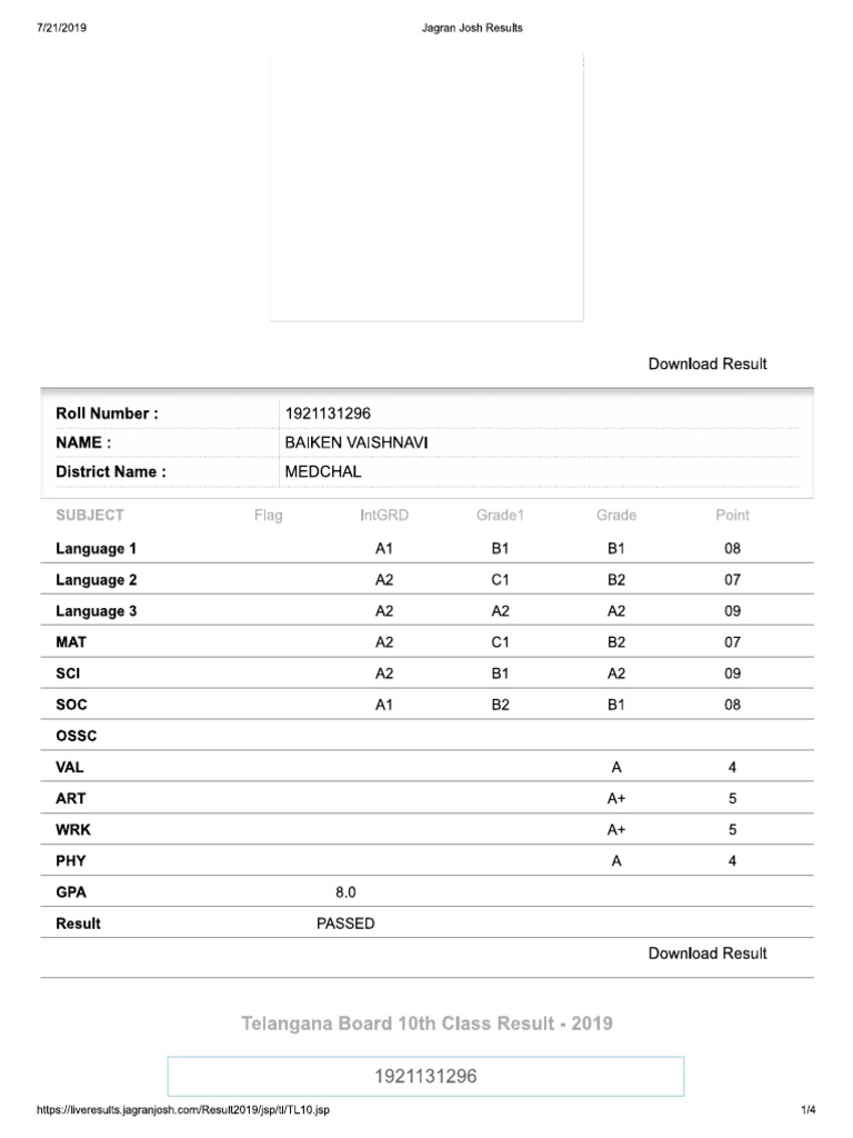 Jagran Josh Result Updates | PDF
