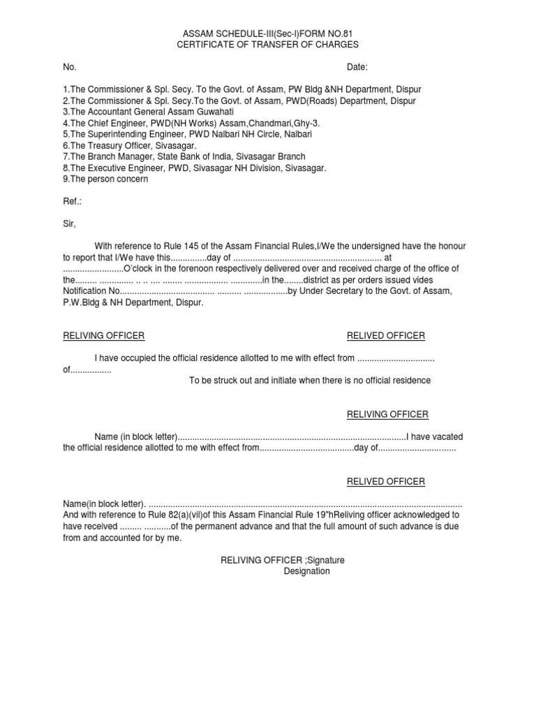 Assam Schedule | PDF | Business