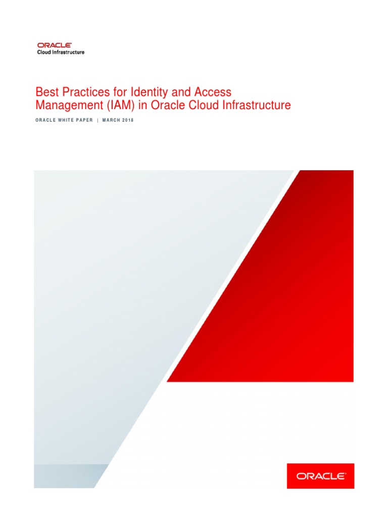 Best Practices For Iam On Oci | PDF | Open Stack | Cloud Computing