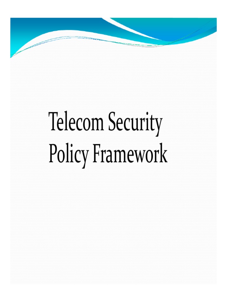 Telecom Security Policy | PDF