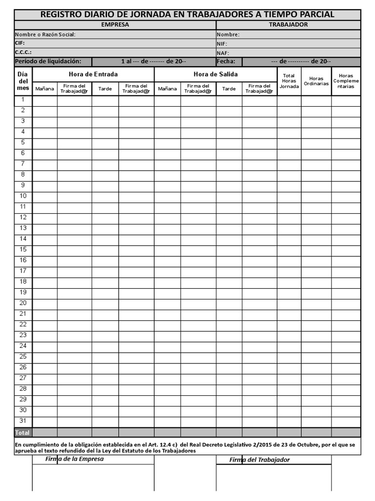 Registro Jornada Tiempo Completo | PDF | Gobierno Registro Jornada Tiempo Completo | PDF | Gobierno