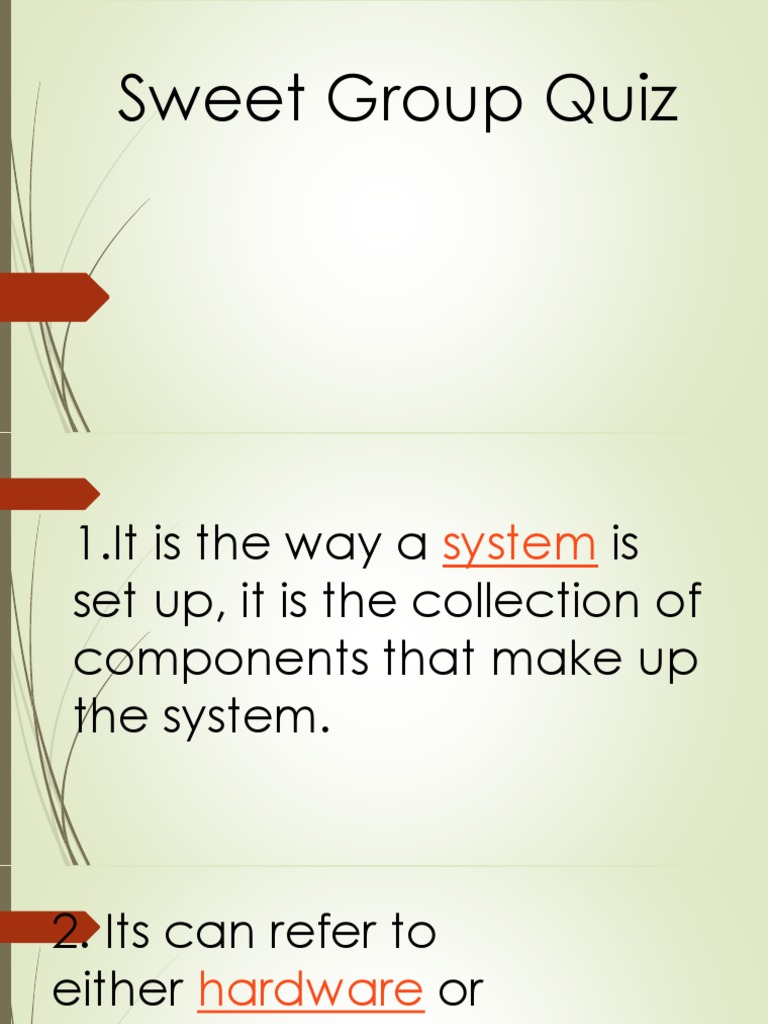 Ict 10 Sweet Quiz | PDF