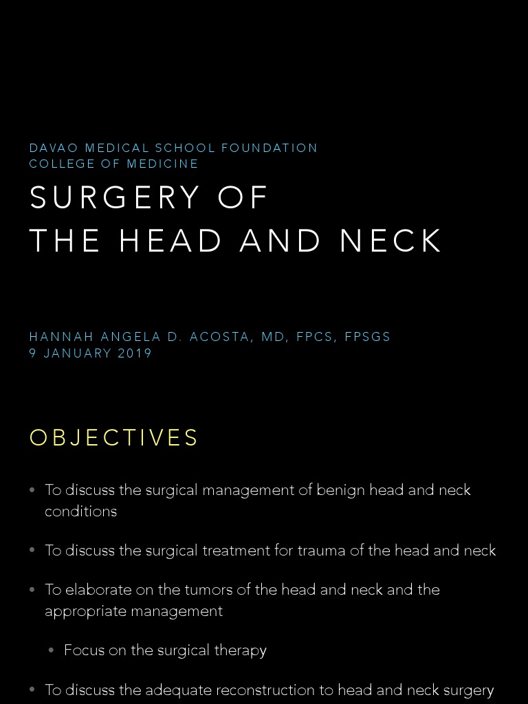 Head and Neck Surgery Overview | PDF | Larynx | Human Head And Neck